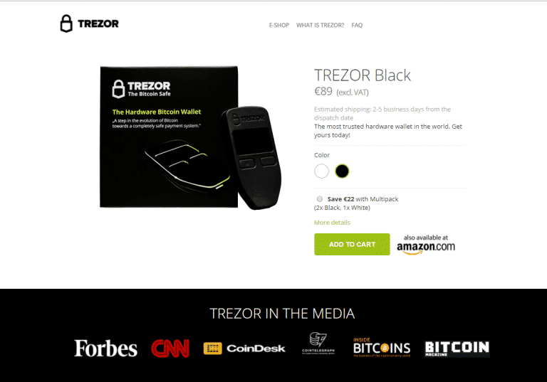 How to buy a Trezor One Bitcoin Hardware Wallet | Bitcoins In Ireland